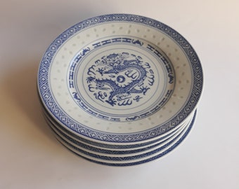 Chinese Dragon Plates - Etsy