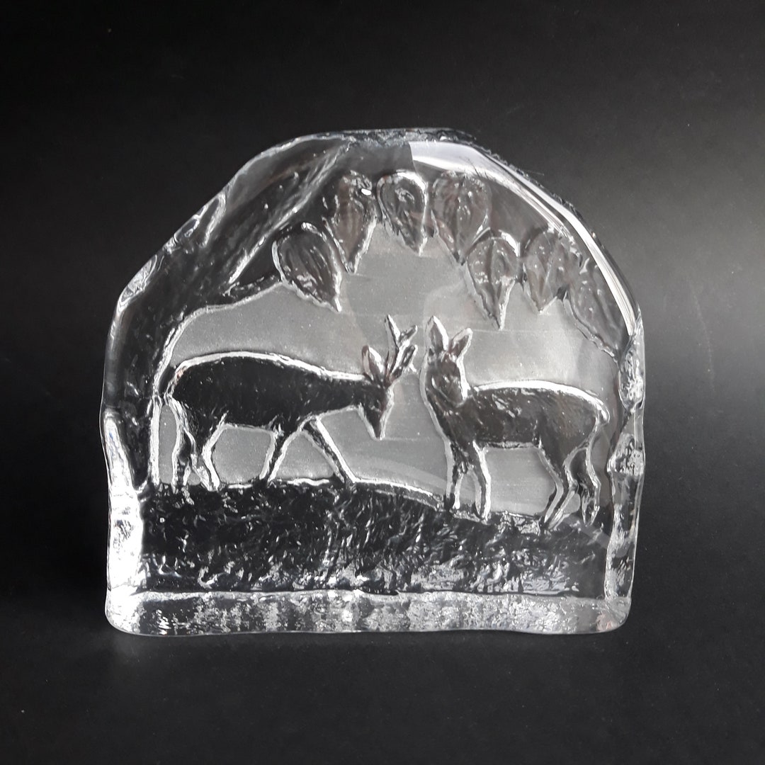 Eda Kristall Nya Glasbruket Sweden Crystal Glass Paperweight Sun ...