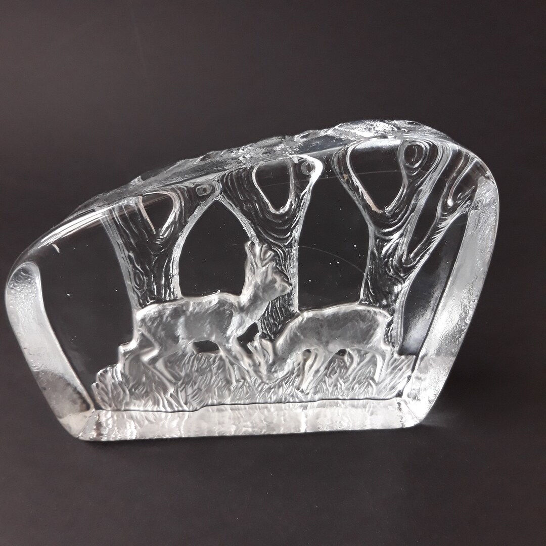Sea Kosta Sweden Crystal Glass Paperweight Sun Catcher With - Etsy