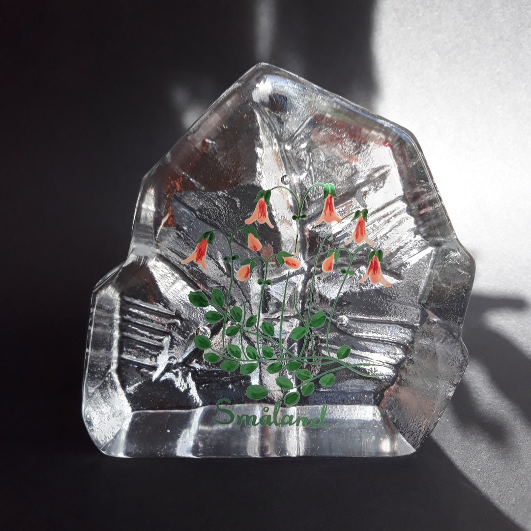 Vintage Nybro Sweden. Amazing Large Crystal Glass Piece. Paperweight ...