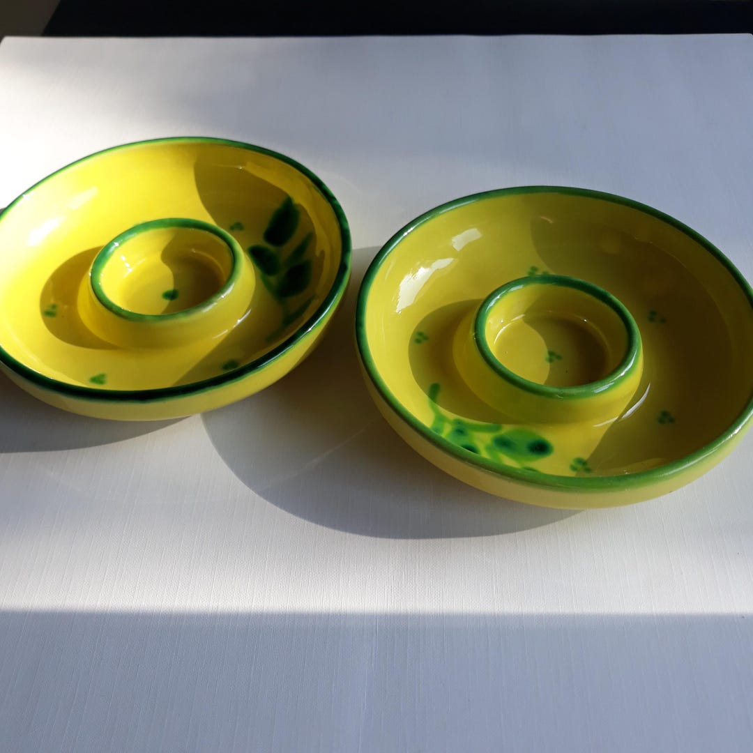 Set of 2 Ceramic Dip Dishes, Dip Dishes, Shrimp Cocktail Dishes in ...