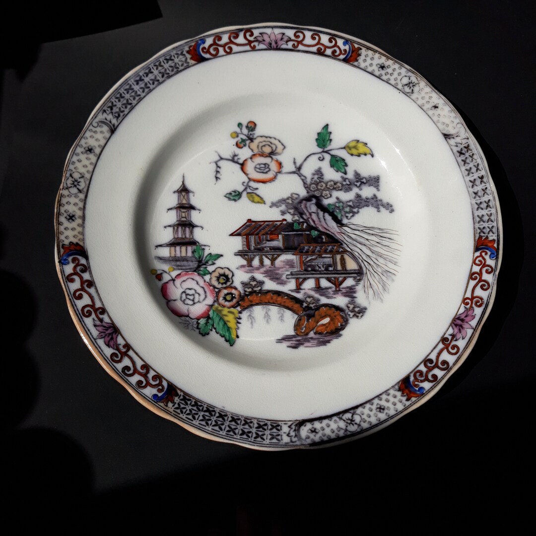 Rörstrand Sweden Dinner Plate in Pattern Japan. Oriental Scene. Swedish ...