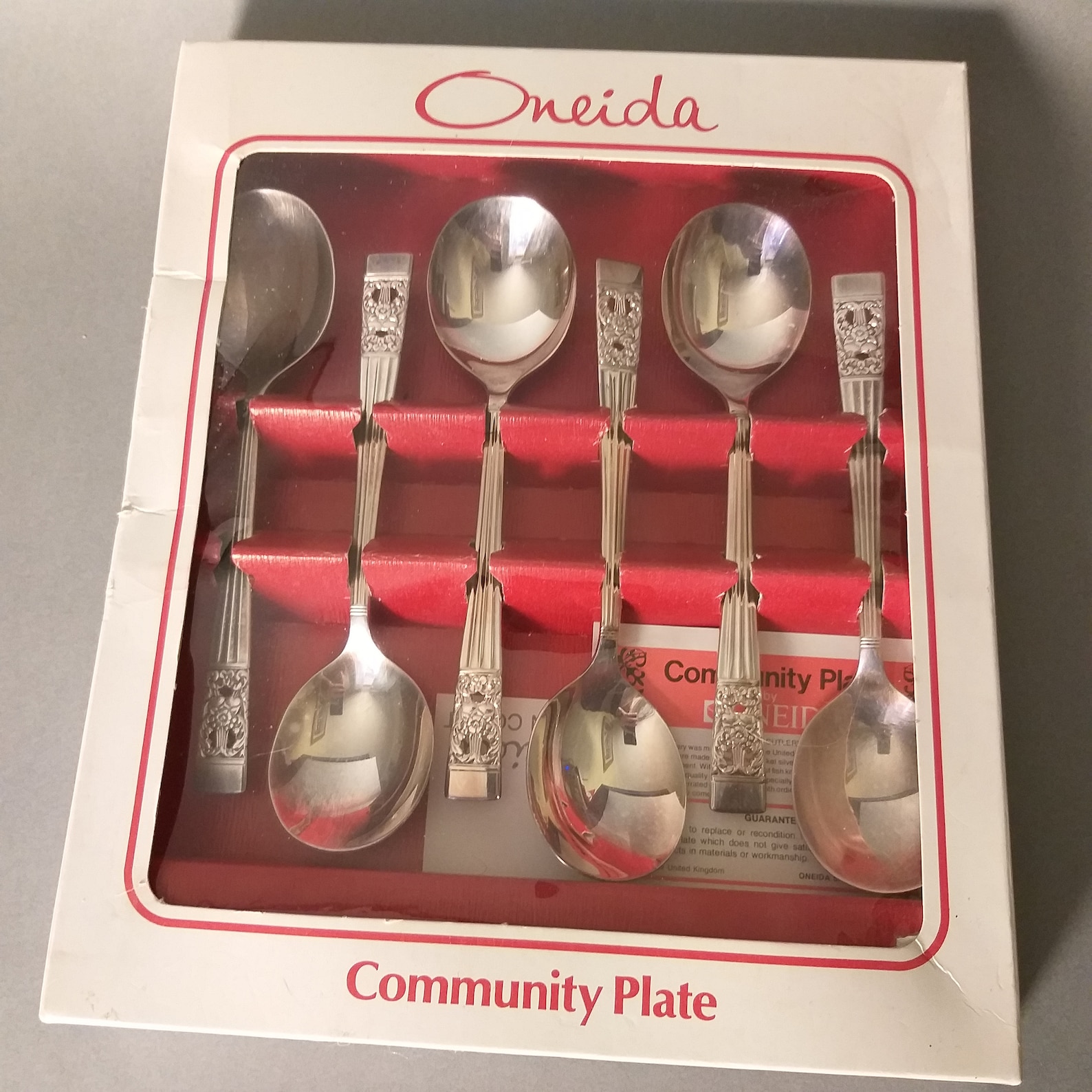 Vintage Oneida Community Plate Coronation Set of 6 Spoons. - Etsy