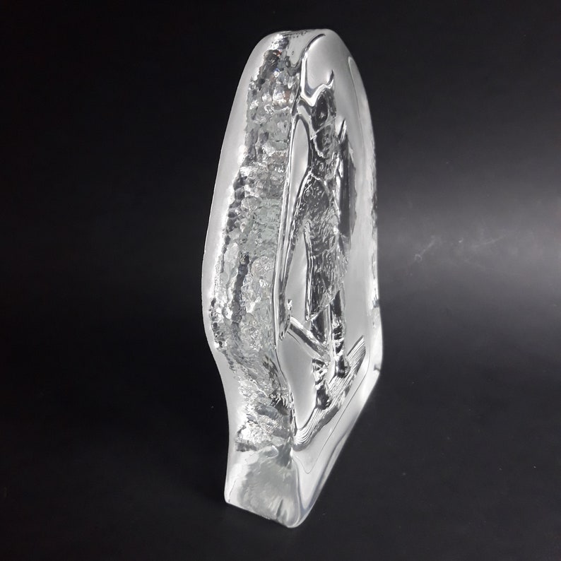 Large Eda Kristall Nya Glasbruket Sweden Viking Warrior - Etsy