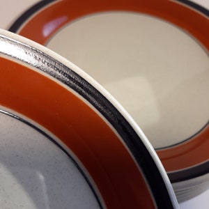 Pair of Hoganas Keramik Plates. Made in Sweden. Stoneware Rand-banda ...