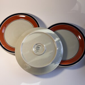 Pair of Hoganas Keramik Plates. Made in Sweden. Stoneware Rand-banda ...