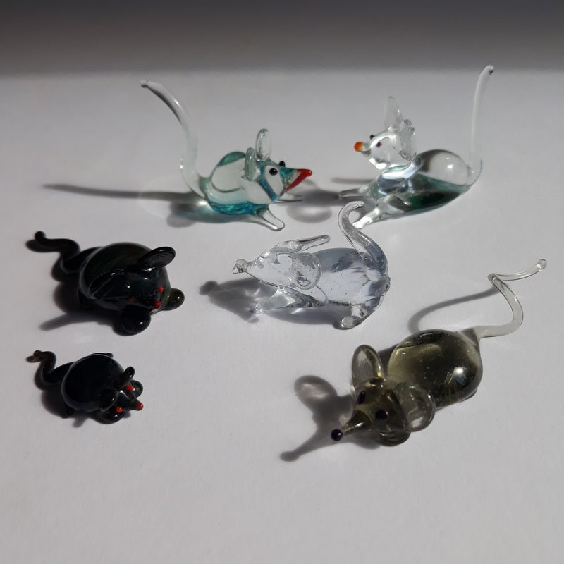 Glass Rats - Etsy