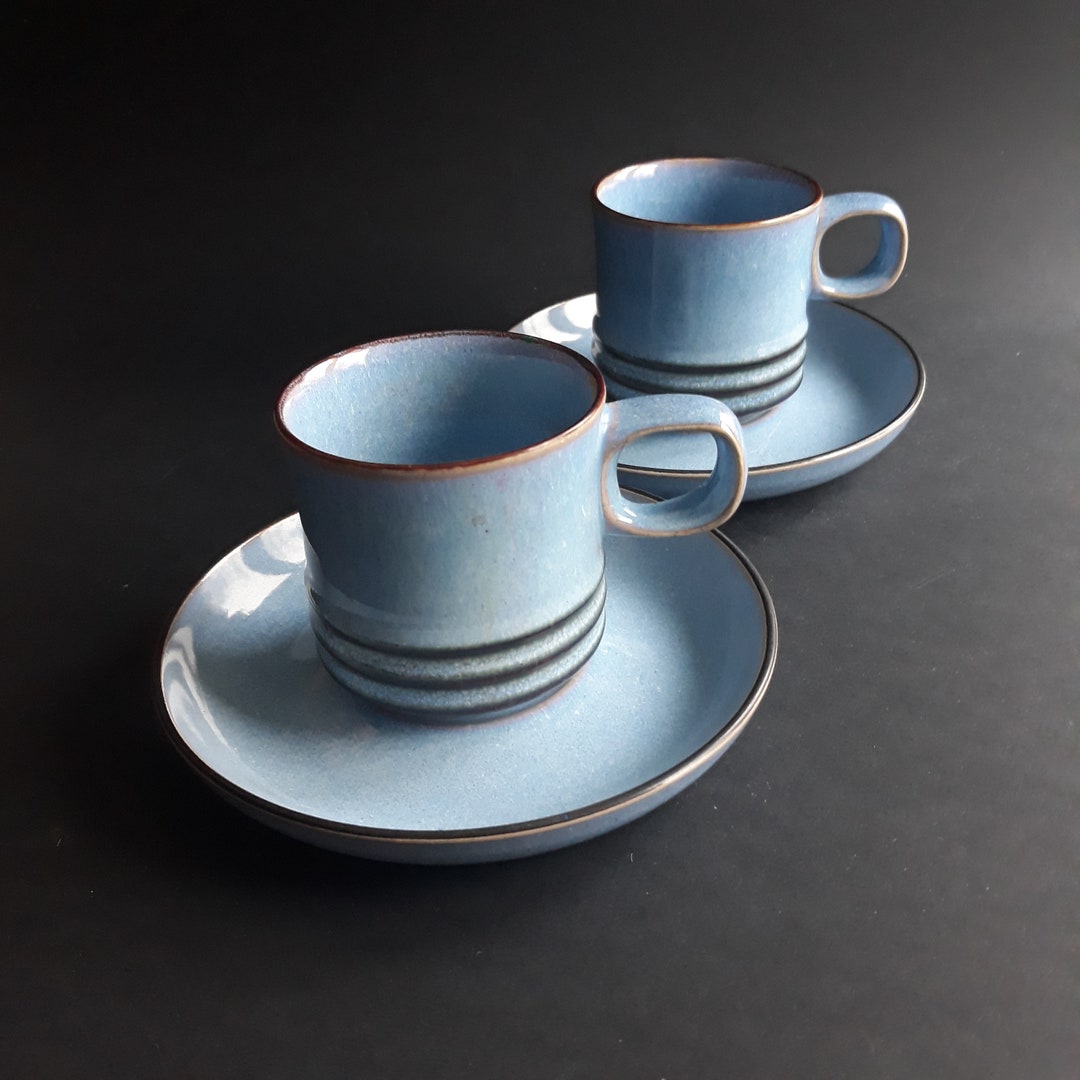 Vintage Denby Fine Stoneware England Cup and Saucer in Corfu - Etsy