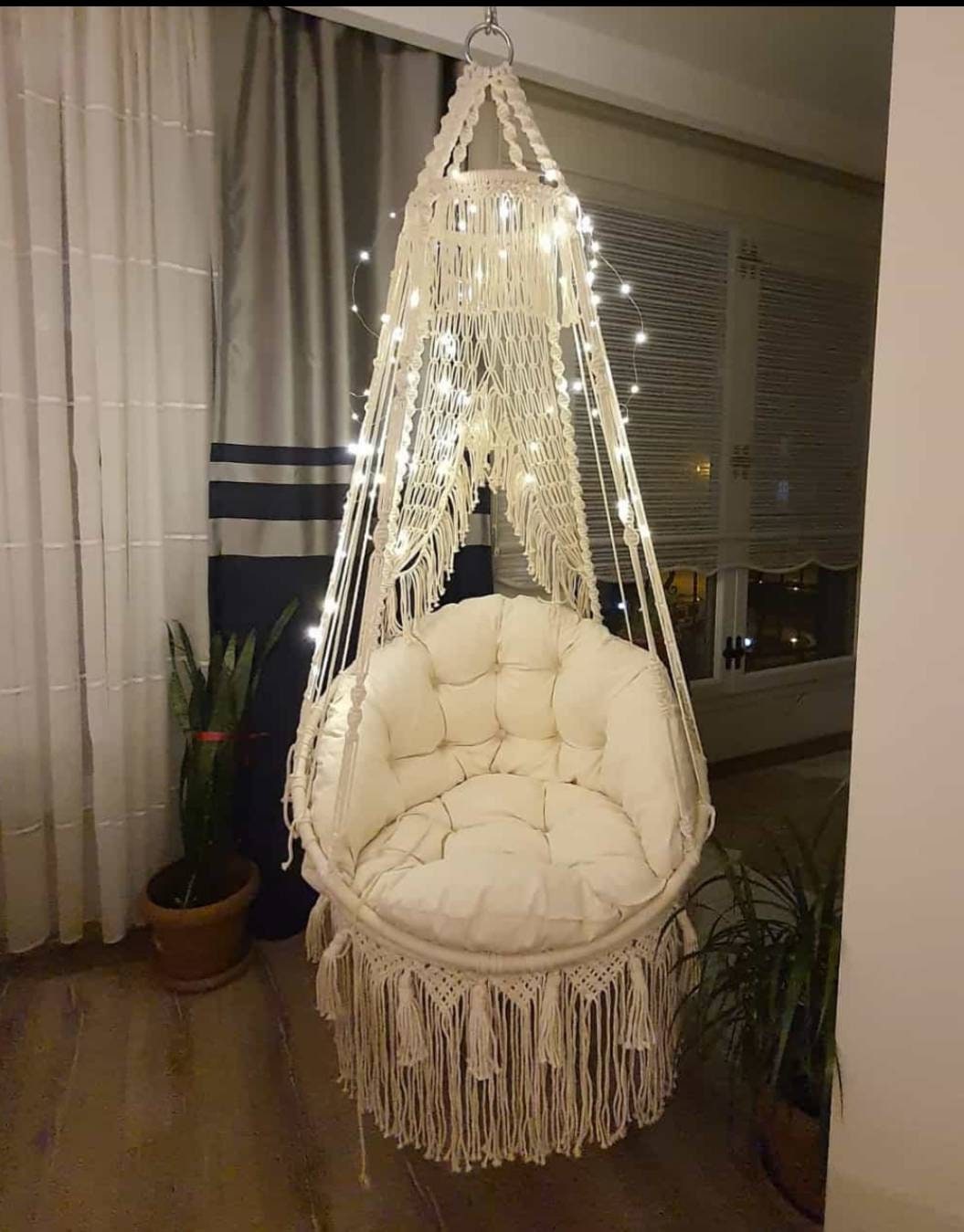 Makramee Hängematte, Makramee Schaukel, Bohemian Sitz, Makramee Sitz ...