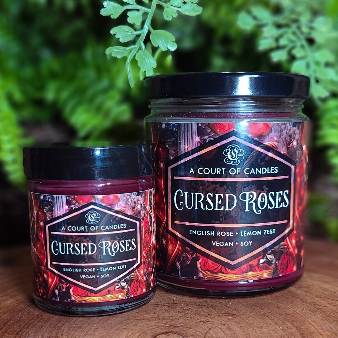 Cursed Roses 9 Ounce Glass Jar SOY CANDLE - Etsy
