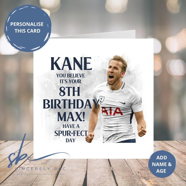 Harry Kane Birthday Card - Etsy UK