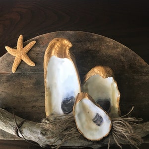 Oyster Shell Nativity; Religious; Home Décor; Oyster Shell Décor; Gift ...