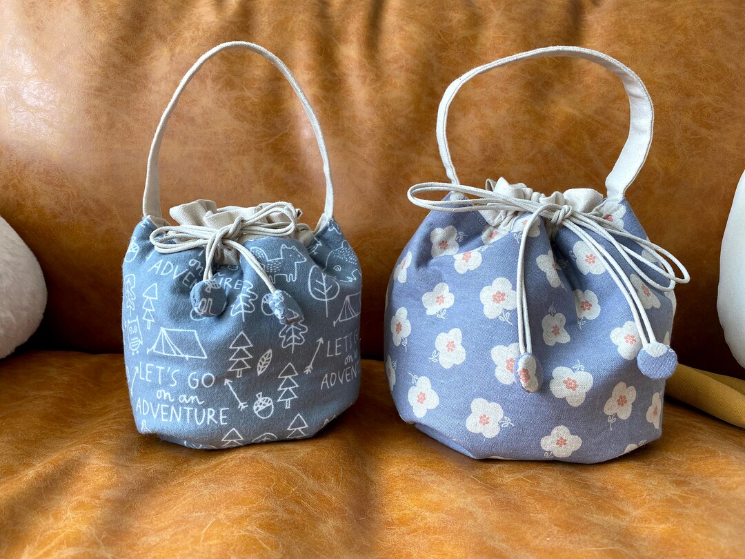 Handmade Cotton Linen Drawstring Storage Bag/handbag - Etsy