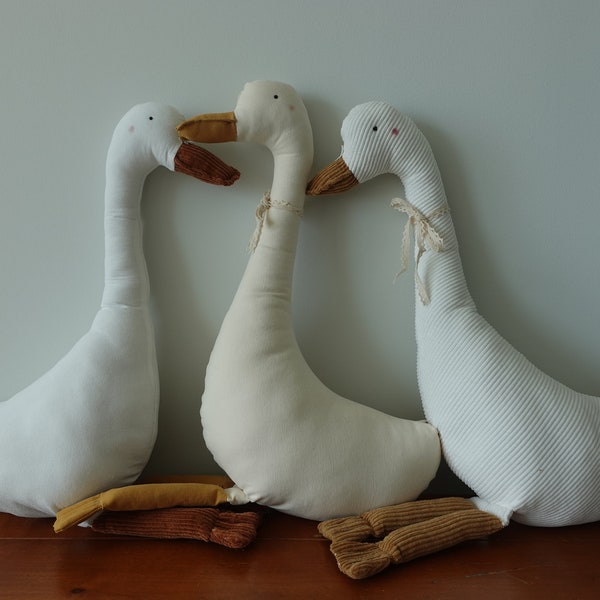 White Goose Stuffed Animal - Etsy