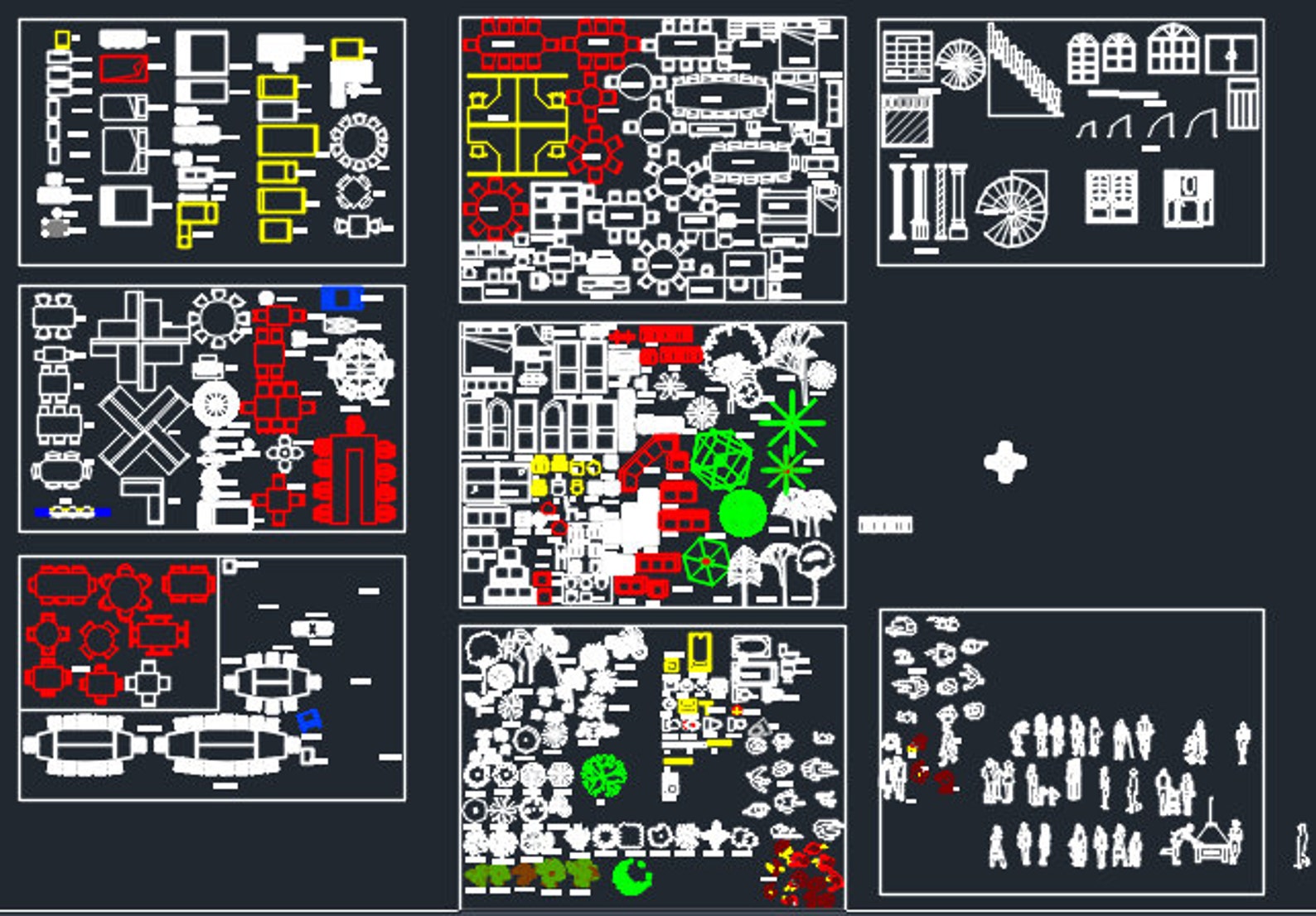 Autocad Blocks, Arch/eng Master File, Architecture, Engineering ...