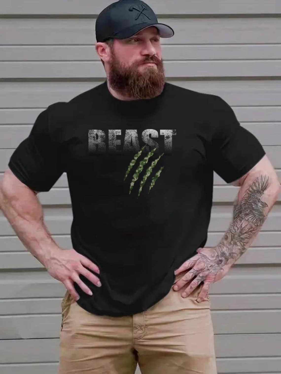 Beast, Men Cotton Tee, Beast Mode, Beast Scratch, Animal, Alpha Male ...