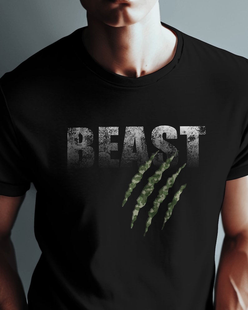 Beast, Men Cotton Tee, Beast Mode, Beast Scratch, Animal, Alpha Male ...