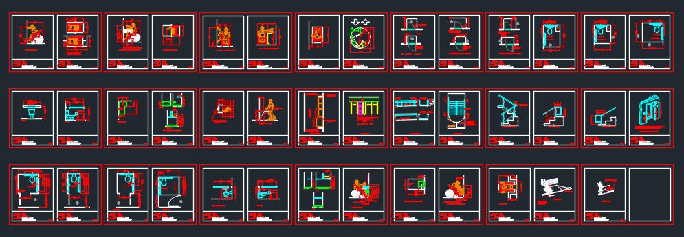 Autocad Blocks, Arch/eng Master File, Architecture, Engineering ...