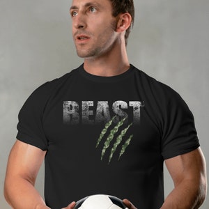 Beast, Men Cotton Tee, Beast Mode, Beast Scratch, Animal, Alpha Male ...