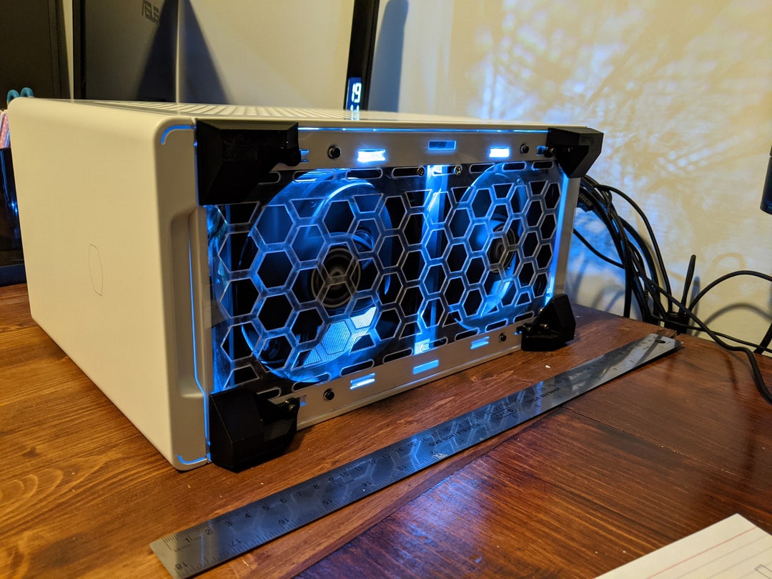 NR200 Bottom 140mm Bracket and 3D Printed Feet increased Airflow and ...