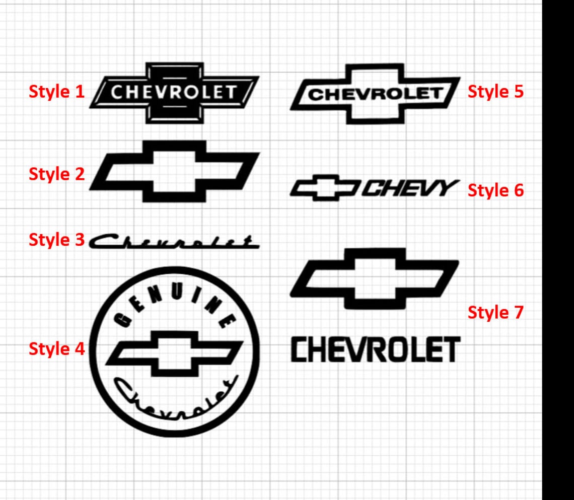 Chevy Logo Vinyl Decal/stickers-multiple Designs - Etsy Israel