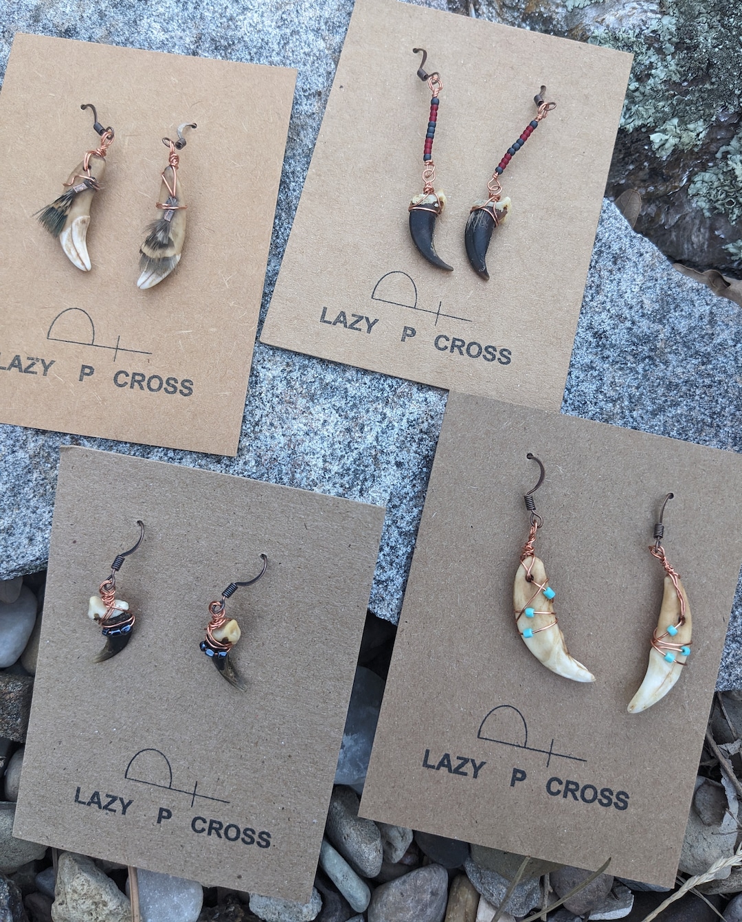 Stocking Stuffer Sampler Coyote Tooth and Claw Earrings - Etsy