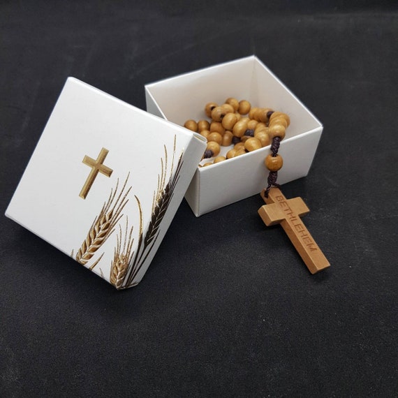 10pcs Holy Cross Square Favor Gift Box Candy Box White and | Etsy