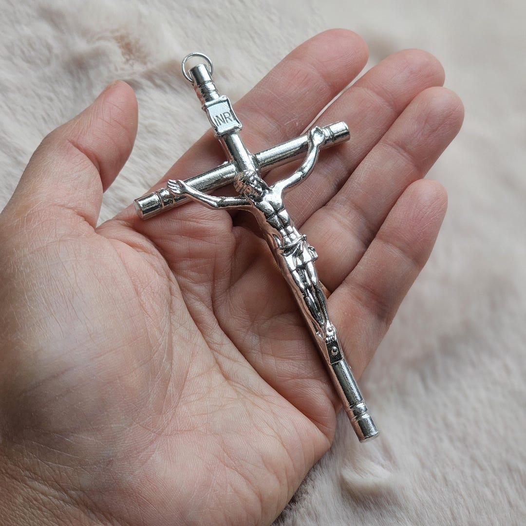 Pax Extra Large Big Silver Pendant Crucifix for Necklace or Jewelry ...