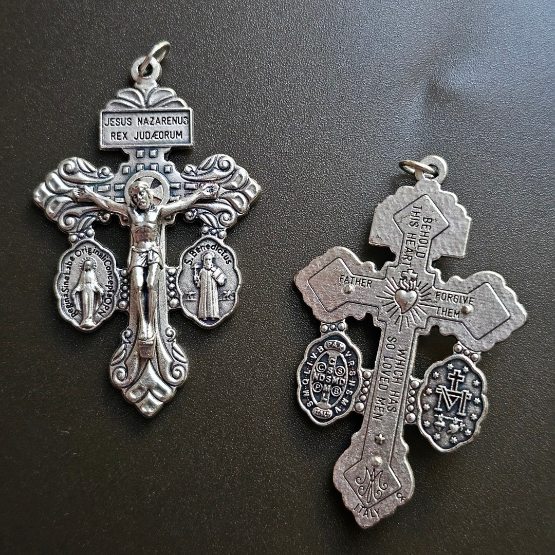 Pardon & Indulgence Cross 3-way With Miraculous and Saint Benedict ...
