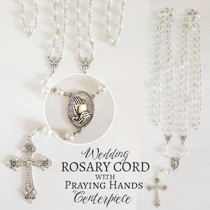 Catholic Pearl Wedding Unity Cord Rosary - Like Lasso Cord With Praying ...
