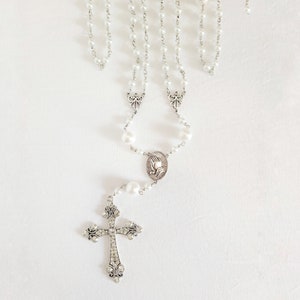 Catholic Pearl Wedding Unity Cord Rosary - Like Lasso Cord With Praying ...
