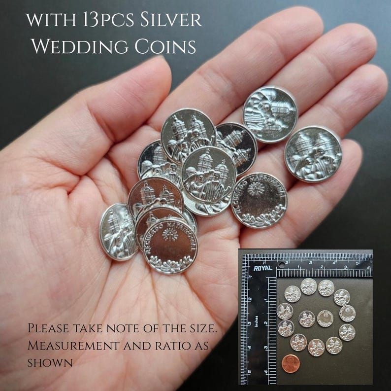 Unity Wedding Coins for Filipino and Hispanic Wedding Ceremony Arras ...