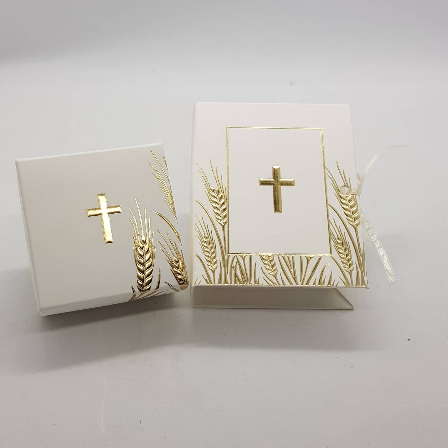 10pcs Holy Cross Square Favor Gift Box Candy Box White and - Etsy