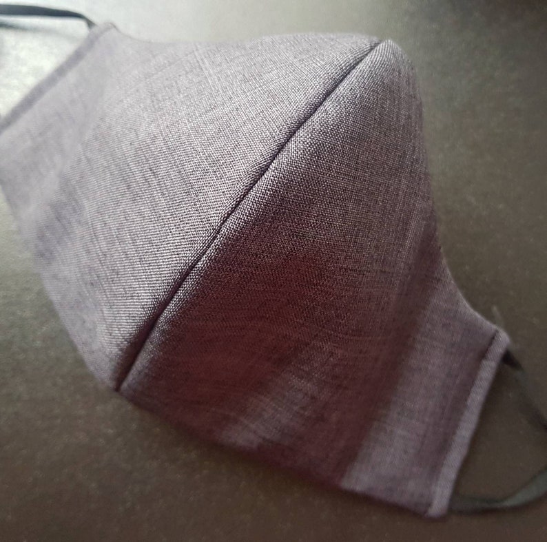 Men's Adjustable Charcoal Gray Suit Mask Reversible - Etsy