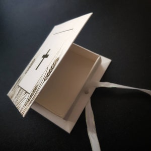 10/20 Holy Cross White and Gold Favor Box, Candy Gift Box for ...