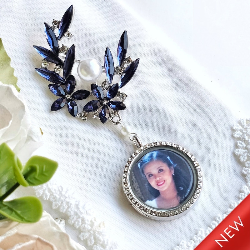 Blue Rhinestone Pin - Etsy
