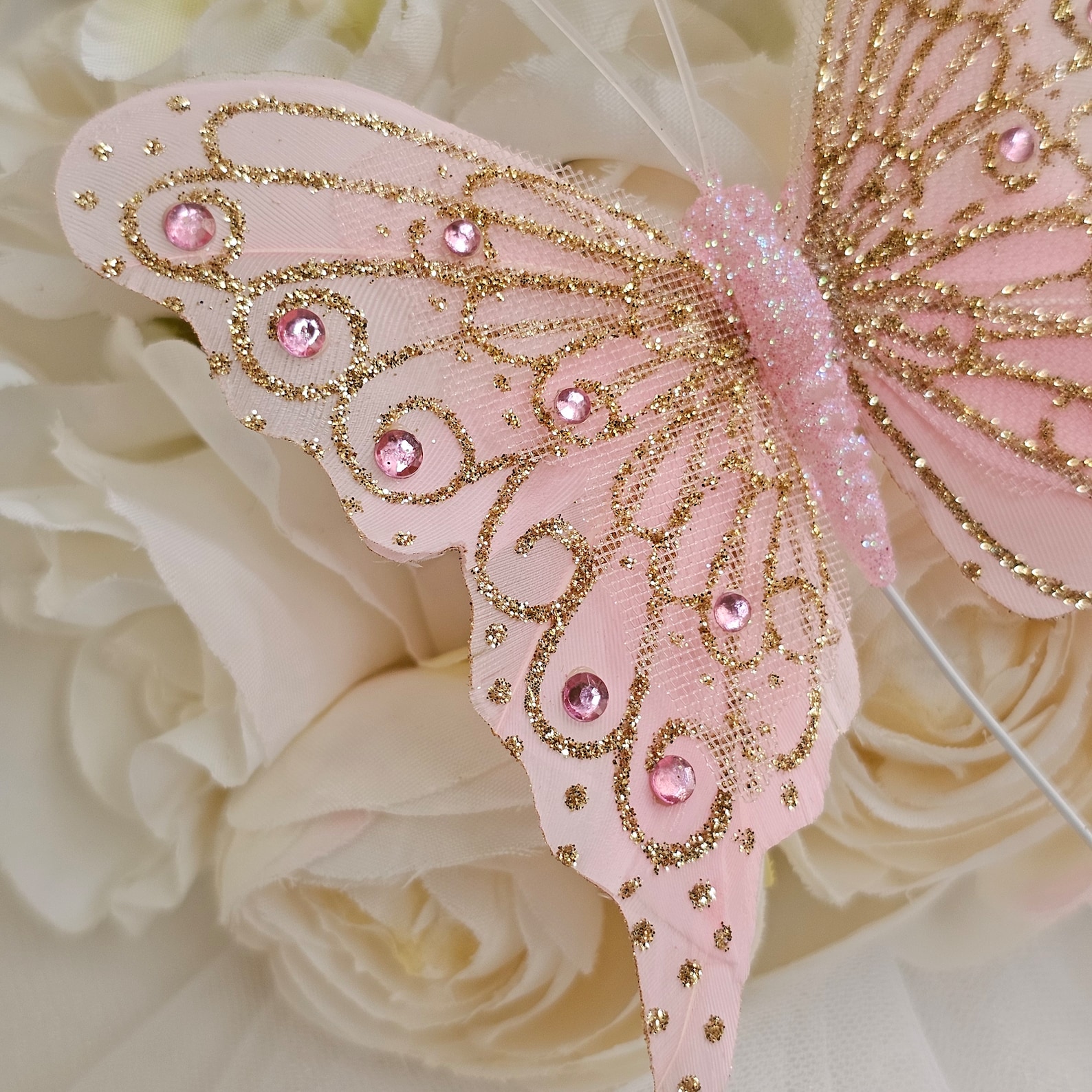 Baby Pink Glitter Monarch Butterfly: 4" Wedding Decor Accent - Etsy
