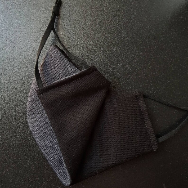 Men's Adjustable Charcoal Gray Suit Mask Reversible - Etsy