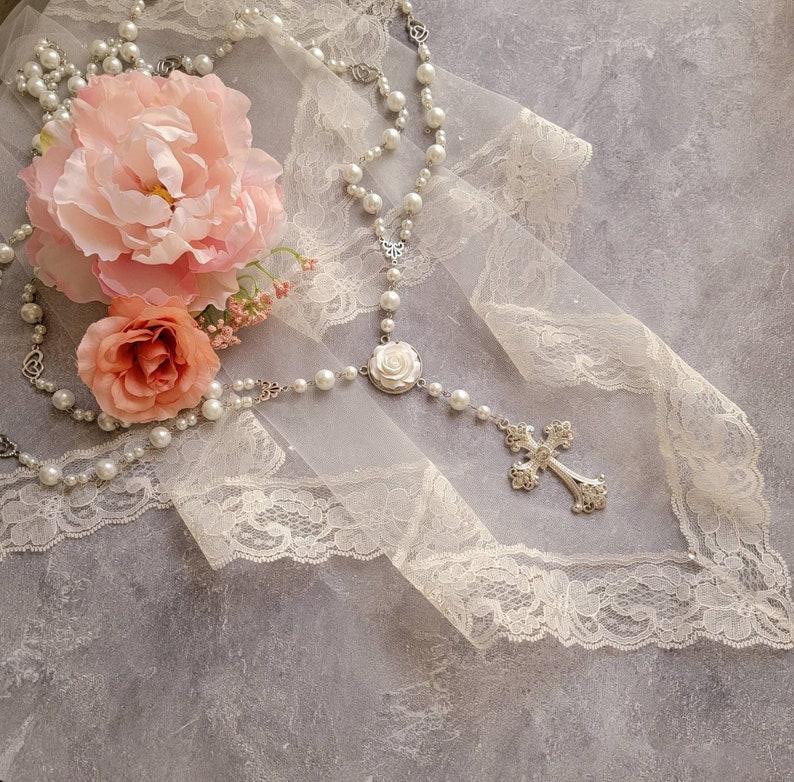 Filipino Unity Veil and Cord Set, Wedding Rosary-like Cord With ...