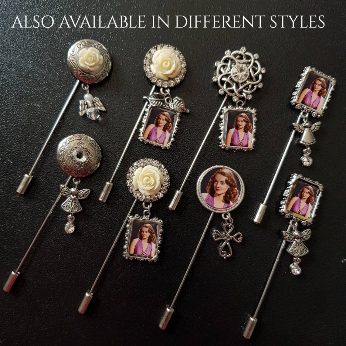 Memorial Pin for Groom Photo Lapel Corsage for Men Memorial | Etsy