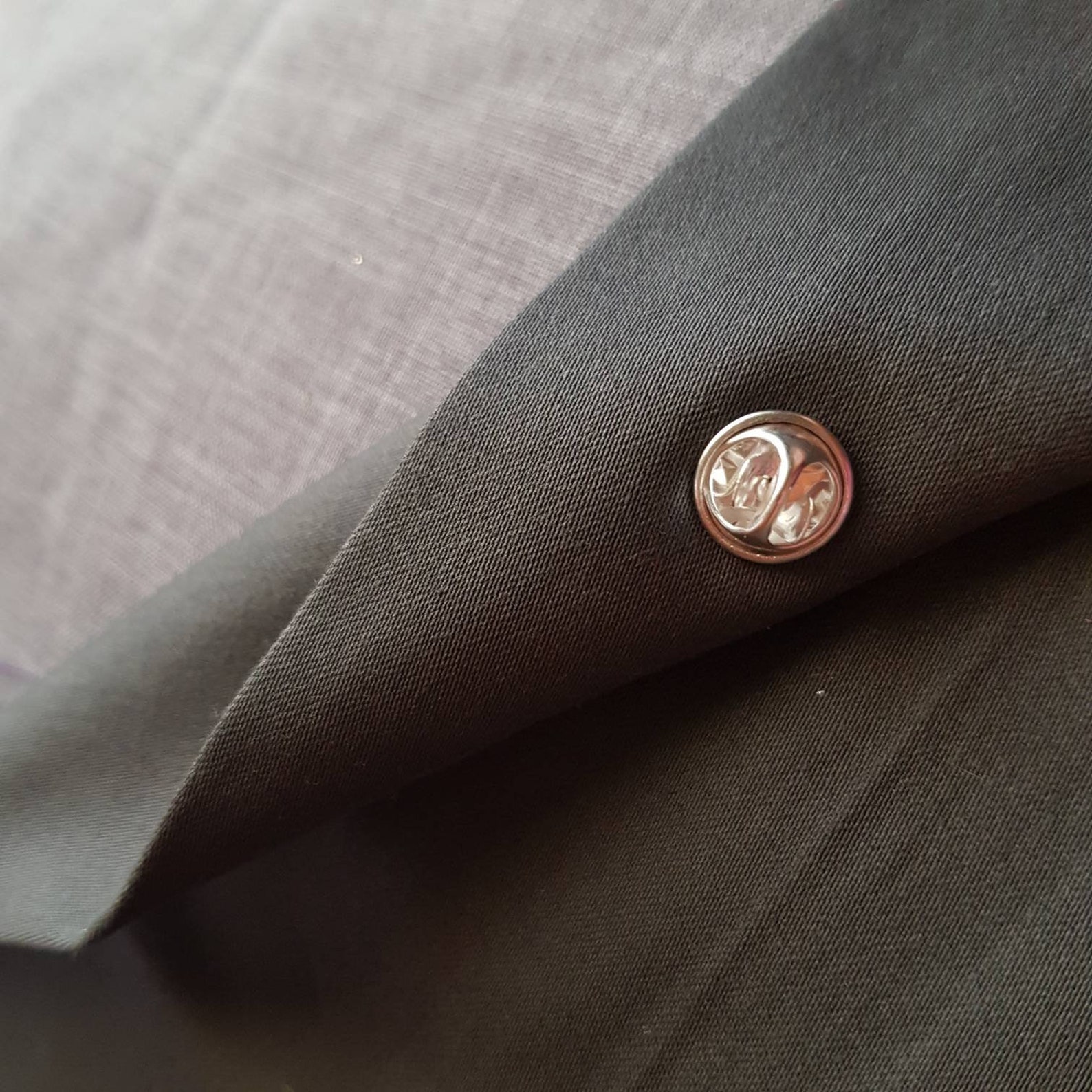 Memorial Pin With Clasp Pin Back for Men Wedding Photo Lapel - Etsy