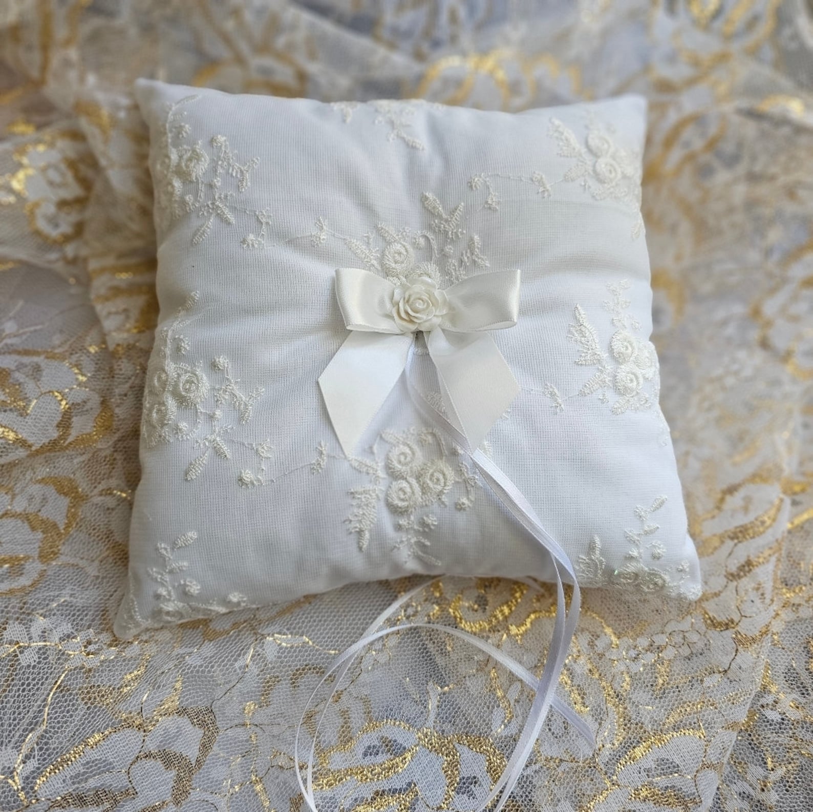 Hope Wedding Bundle, Floral Unity Veil & White Rose Unity Cord, Arras ...