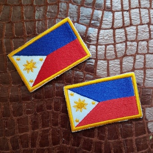 Philippine Flag Embroidered Patch for Caps, Bags, Jackets, Uniforms and ...