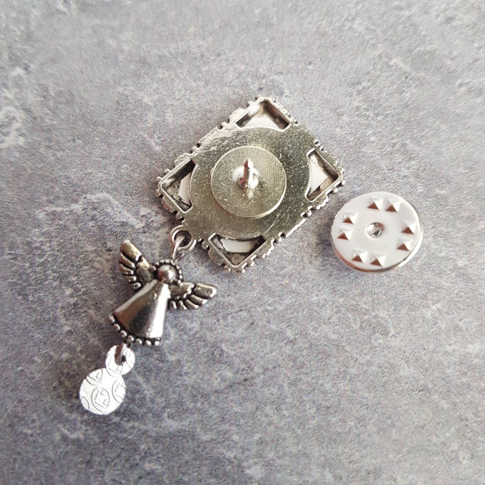 Memorial Pin With Clasp Pin Back for Men Wedding Photo Lapel - Etsy