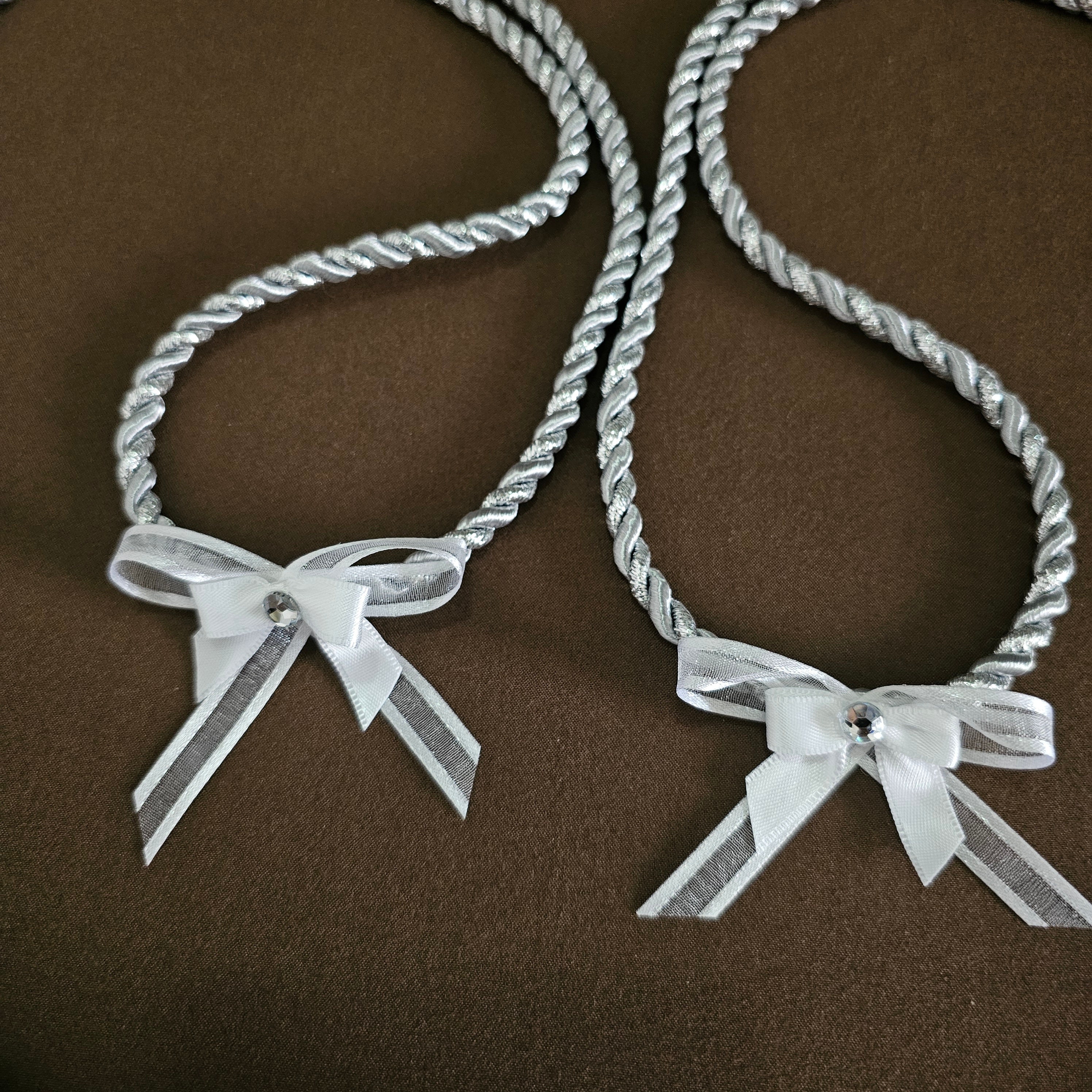 White Floral Wedding Unity Cord Lasso Yugal for Filipino and Hispanic ...