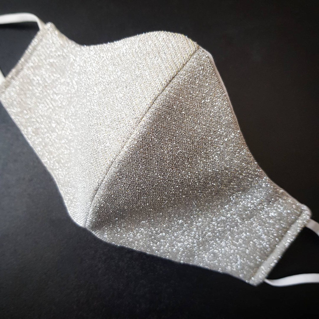 Luxury Silver Adjustable Mask for Women Wedding Formal Event Club Party ...