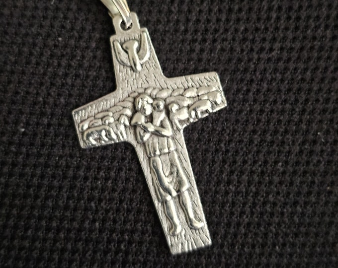 The Good Shepherd Cross Small, Pope Francis Pectoral Cross, Jesus and ...