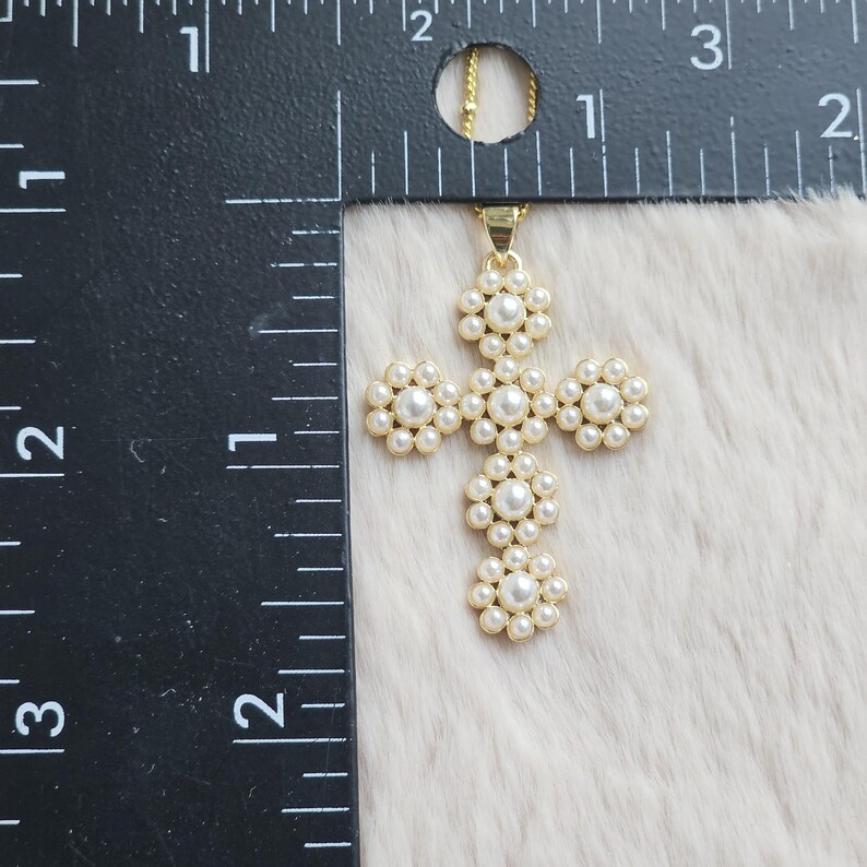 Perla Fashion Pendant Cross With Necklace Included, 1.5x1 Inches Cross ...