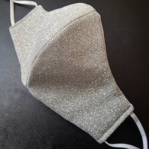 Luxury Silver Adjustable Mask for Women Wedding Formal Event Club Party ...