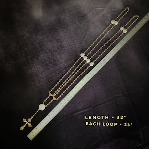 Rose Inspired Unity Veil and Rosary Cord Set in Gold for Catholic ...